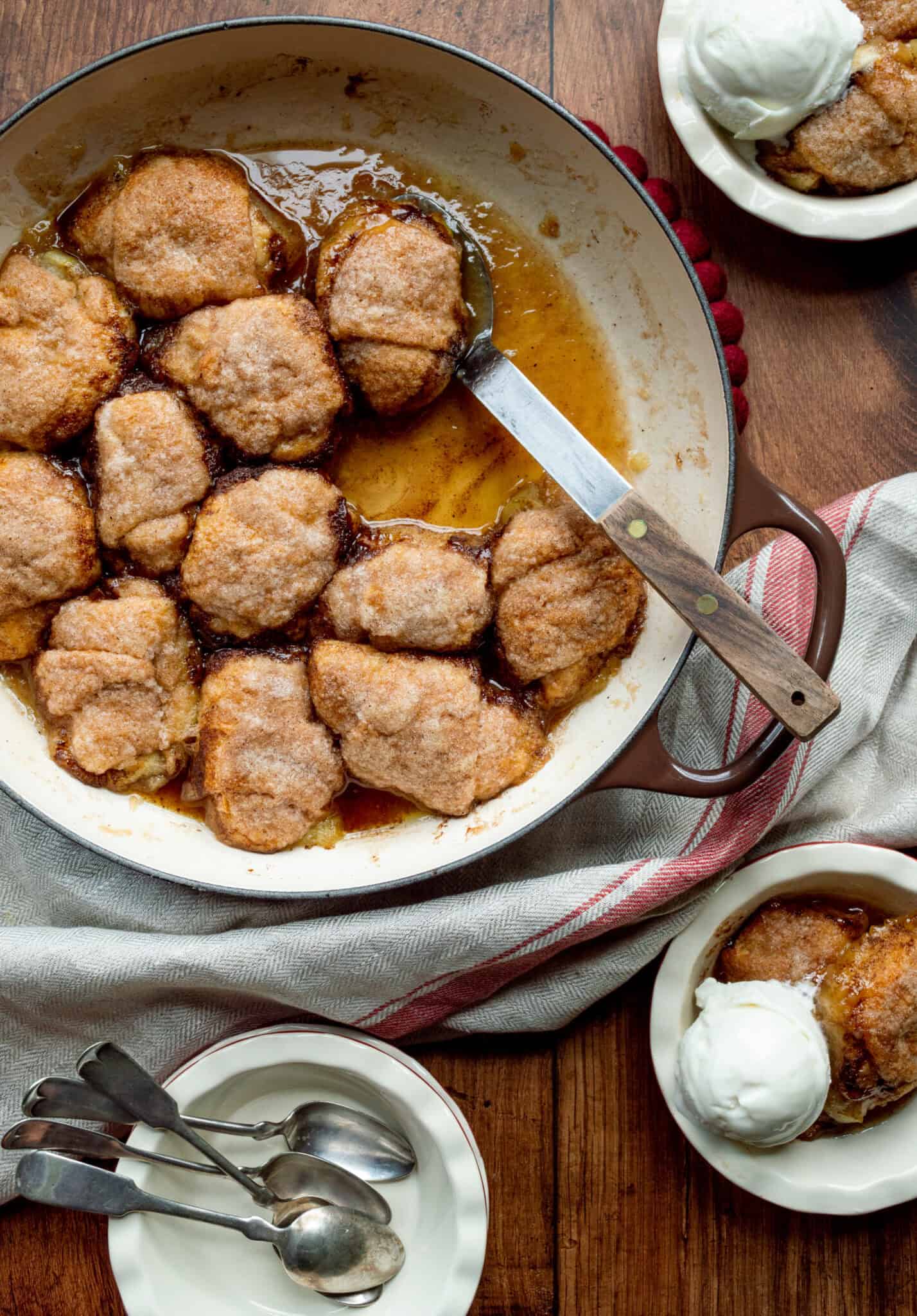 The Easiest Baked Cinnamon Apple Dumplings Recipe - Little Black Skillet