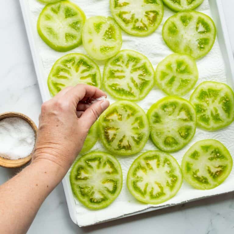 Southern Fried Green Tomatoes with Tangy Remoulade - Little Black Skillet