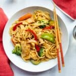 Chicken and Vegetable Lo Mein (P.F. Chang's copycat) - Little Black Skillet