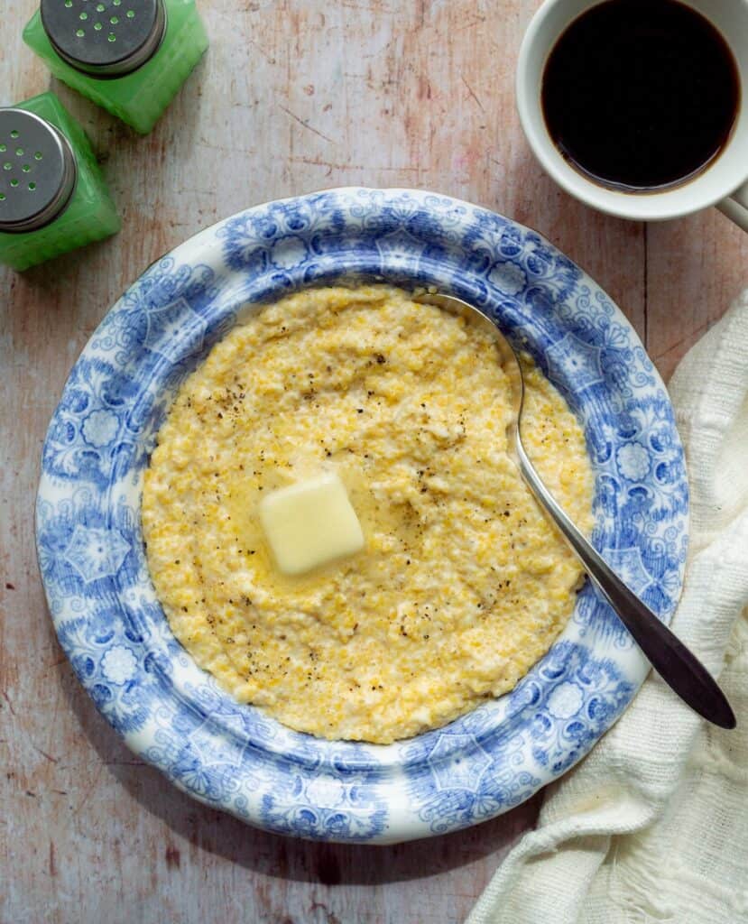 How to Make the Creamiest Southern Stone Ground Grits - Little Black ...