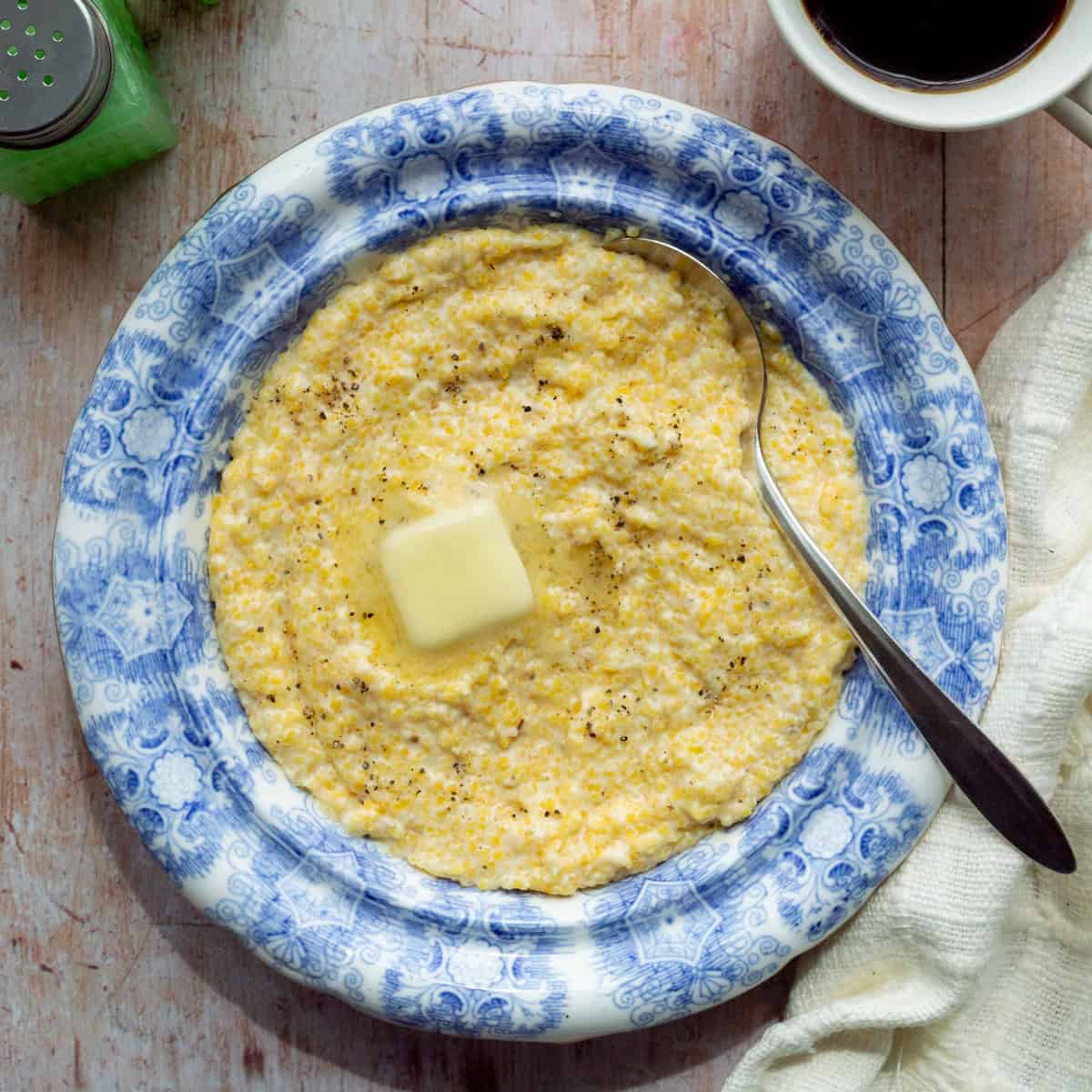 How to Make the Creamiest Southern Stone Ground Grits - Little Black ...