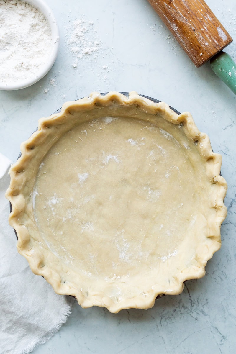 Flaky All Butter Pie Crust Recipe (Makes 2 Crusts) - Little Black Skillet